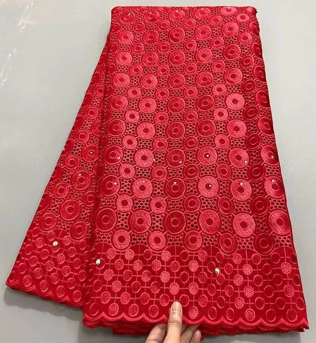 5 Yard Swiss Voile Lace 2022 Brode Suisse Africa Embroidery 100% Cotton ...
