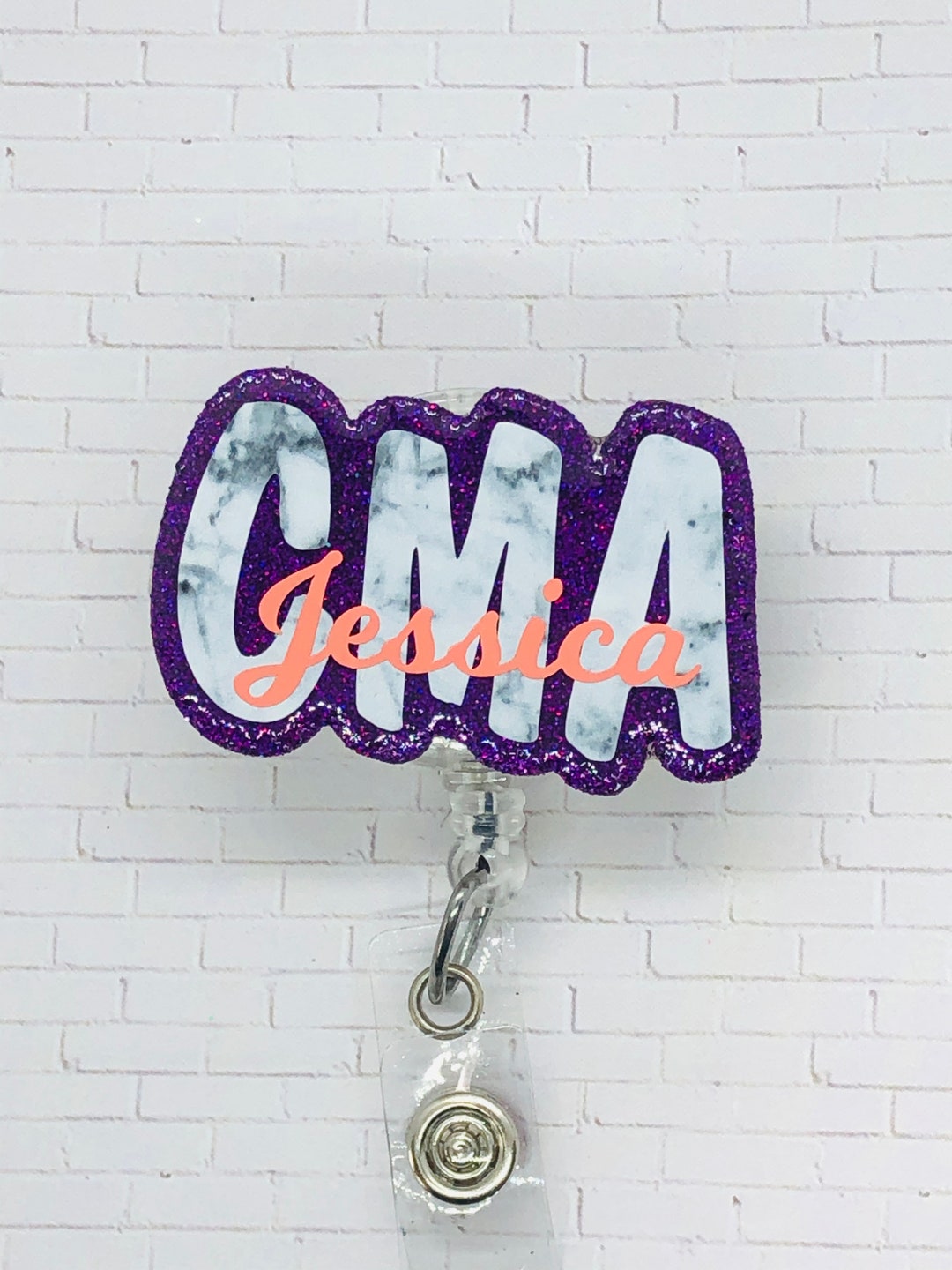 CMA Acrylic Badge Reel, Certified Medical Assistant Badge Reel - Etsy
