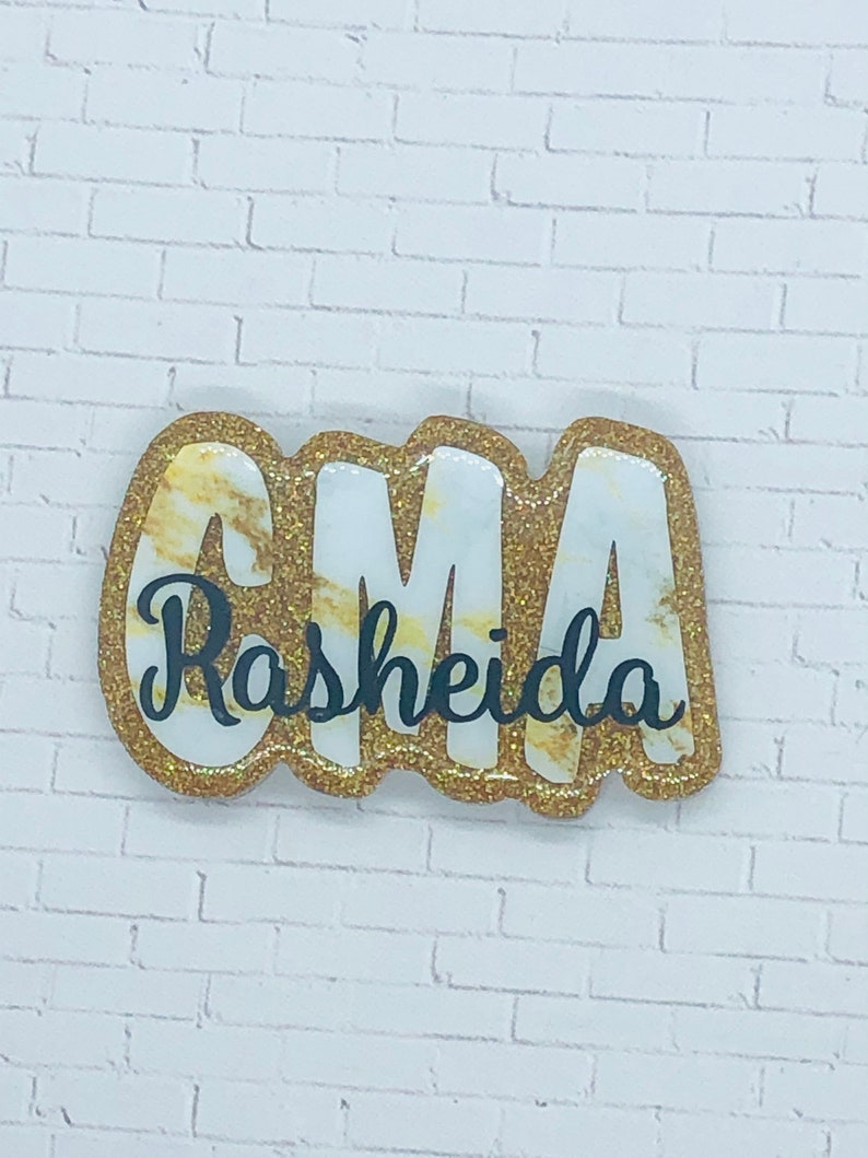 CMA Acrylic Badge Reel Certified Medical Assistant Badge Reel - Etsy