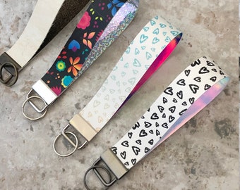 Leather Wristlet Keychain - Etsy