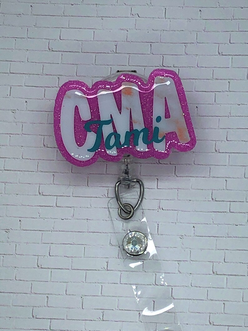 CMA Acrylic Badge Reel Certified Medical Assistant Badge Reel | Etsy
