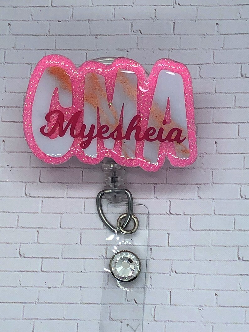 CMA Acrylic Badge Reel Certified Medical Assistant Badge Reel - Etsy