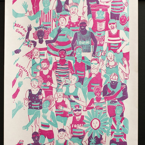 Original Lino Print - Etsy