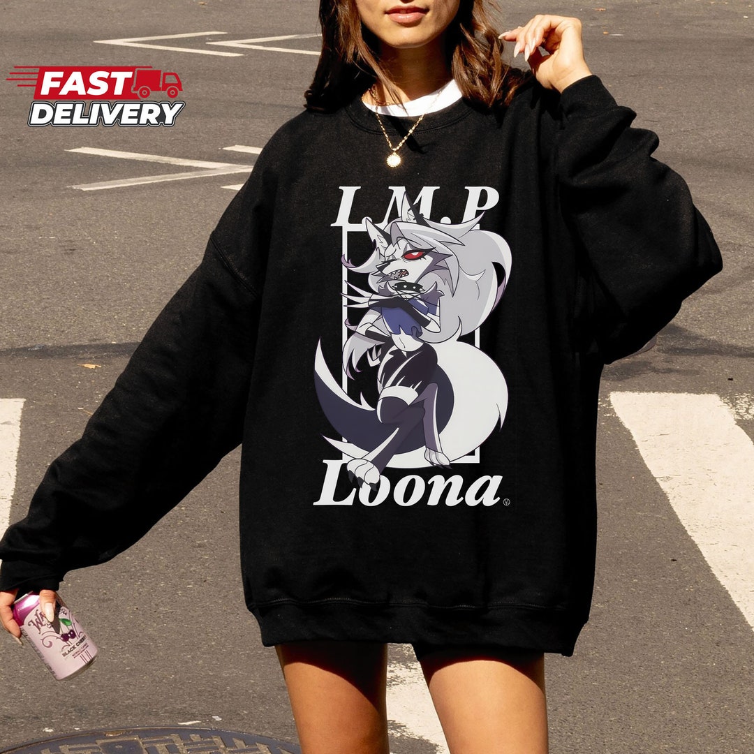 I.M.P Loona Demon Shirt, Loona Helluva Boss Characters, Hazbin Hotel ...