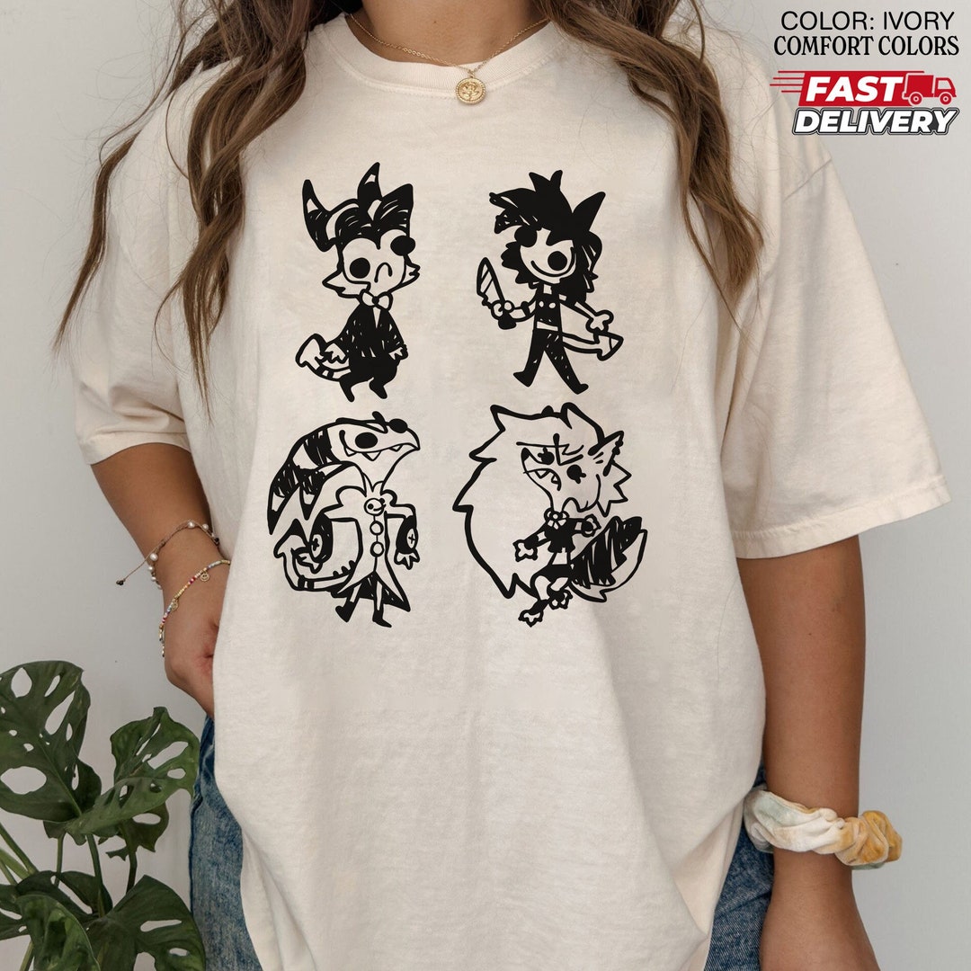 I.M.P Sketch Shirt, Blitzo Loona Millie and Moxxie Helluva Boss Shirt ...