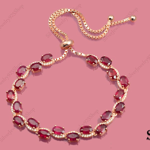 Ruby Bracelet - Etsy