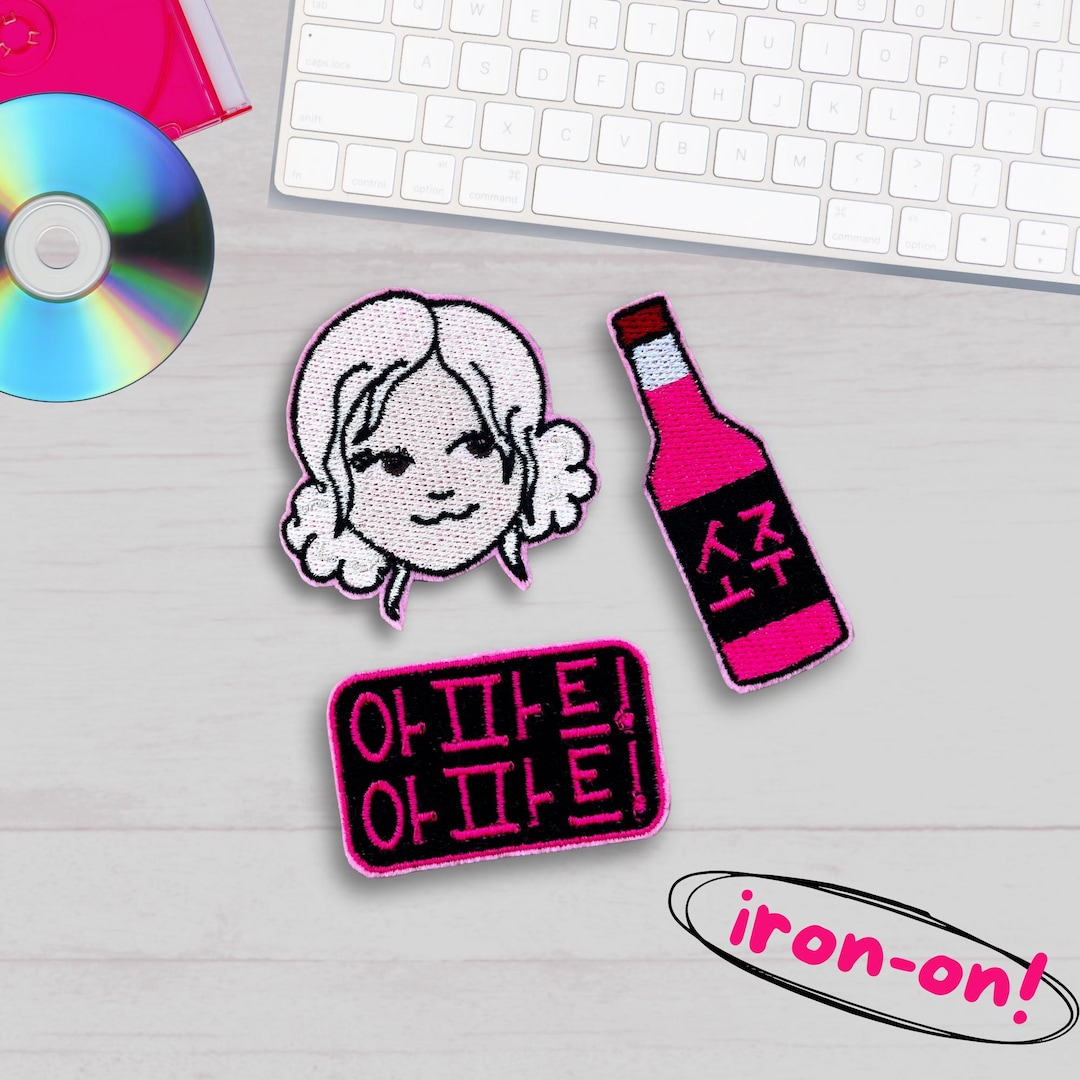 Rosé Bruno Mars APT. Inspired Embroidery Iron on Patch Set for Clothes ...
