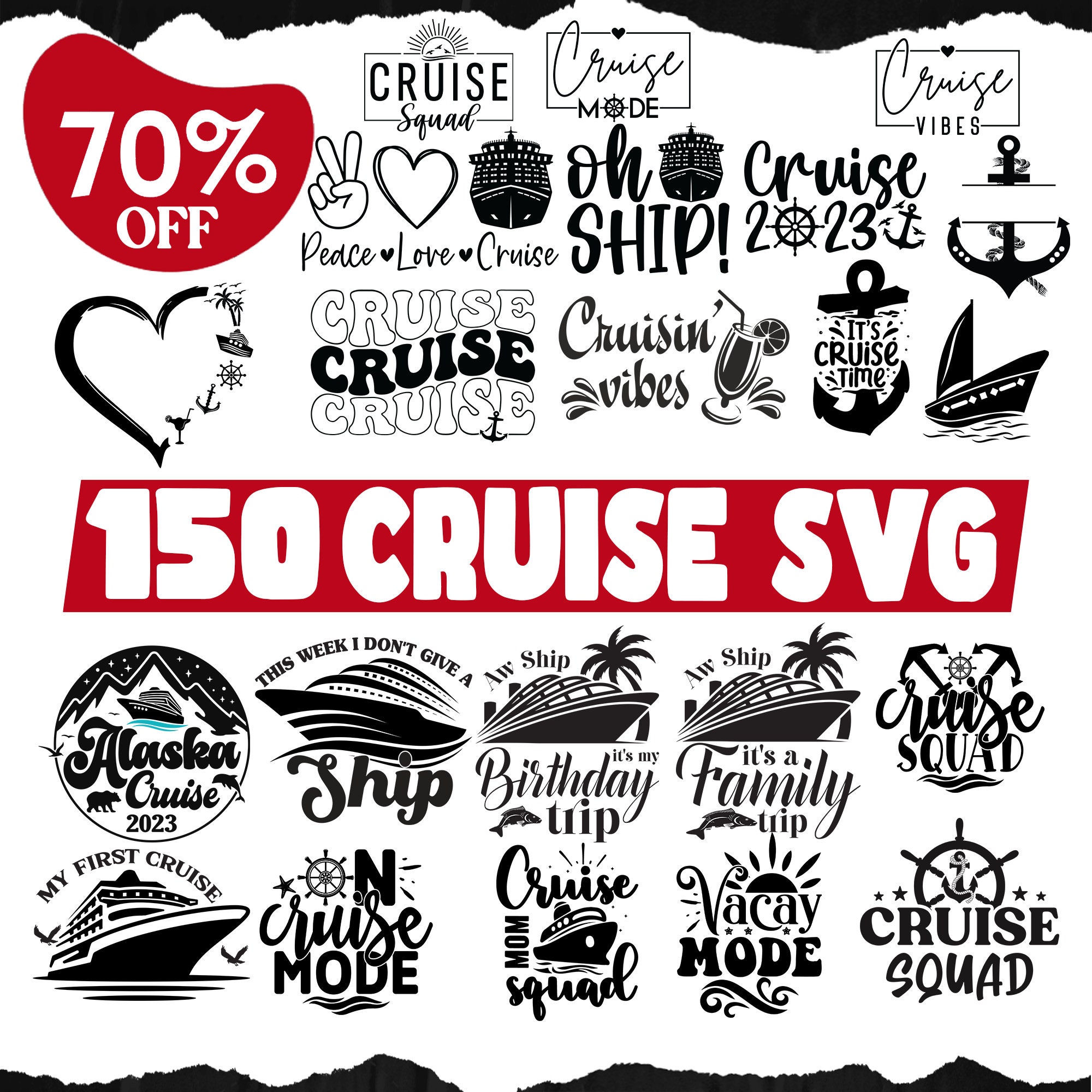 150 Cruise SVG Bundle Cruise Ship Svg Png Anchor Svg Boat - Etsy