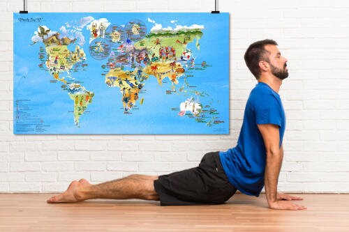 Ultimate Frisbee Map | Outdoor Activity Print, Sport, Disk, Large ...