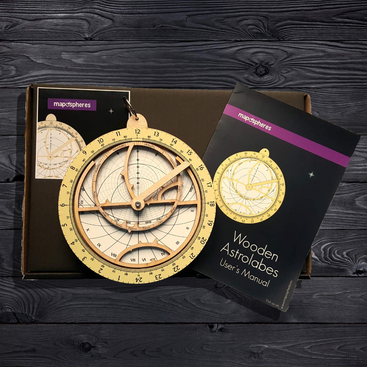 Wooden Astrolabe Measuring Navigation Instrument Astronomy | Etsy