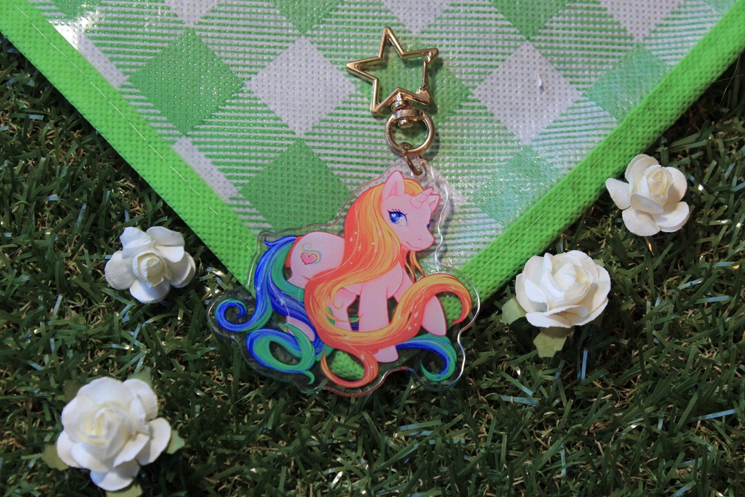 Gen 3 My Little Pony MLP Rarity 2.5inch Double Sided Acrylic Keychain ...