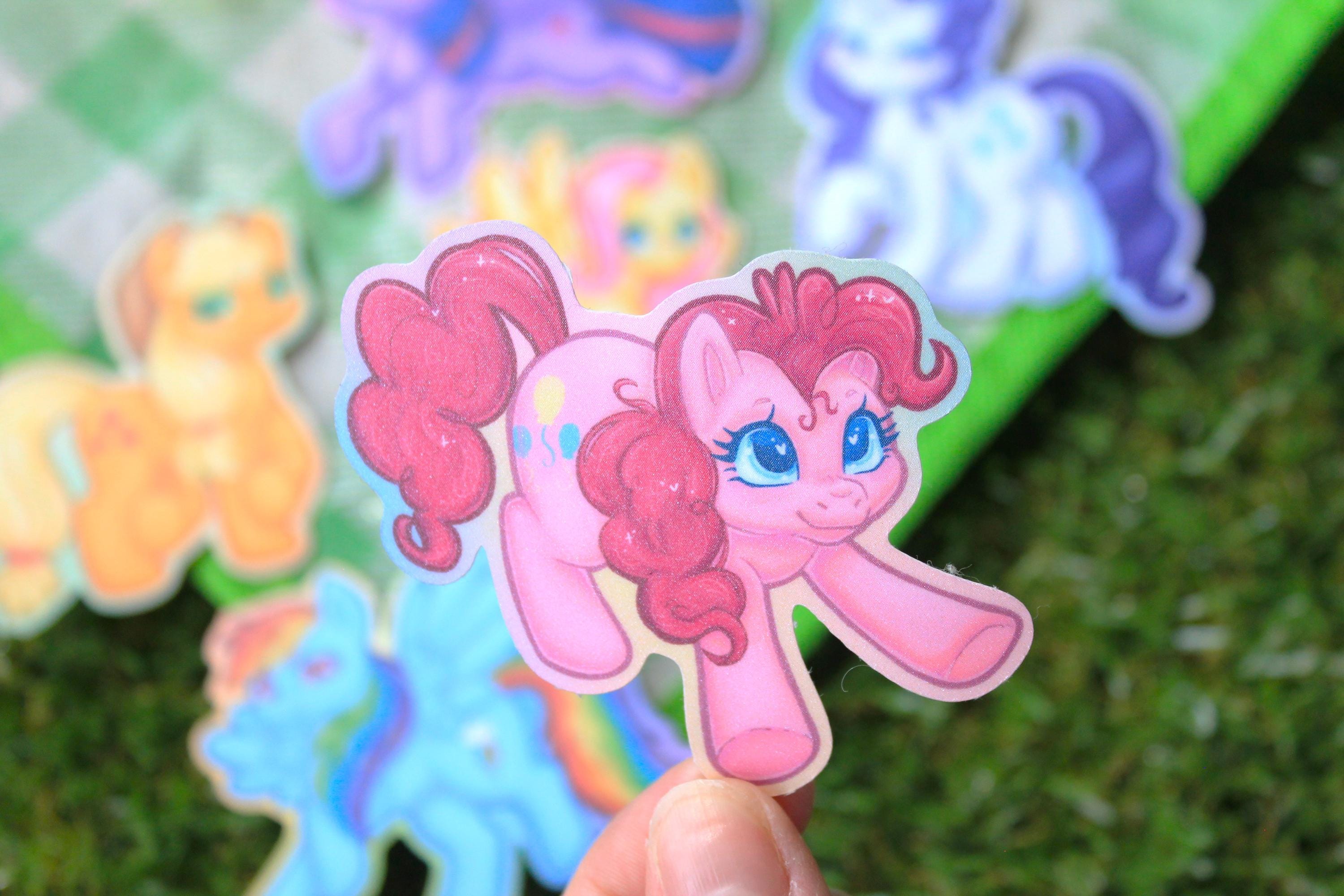 My Little Pony Mane 6 Laminated Vinyl Sticker Set - Etsy