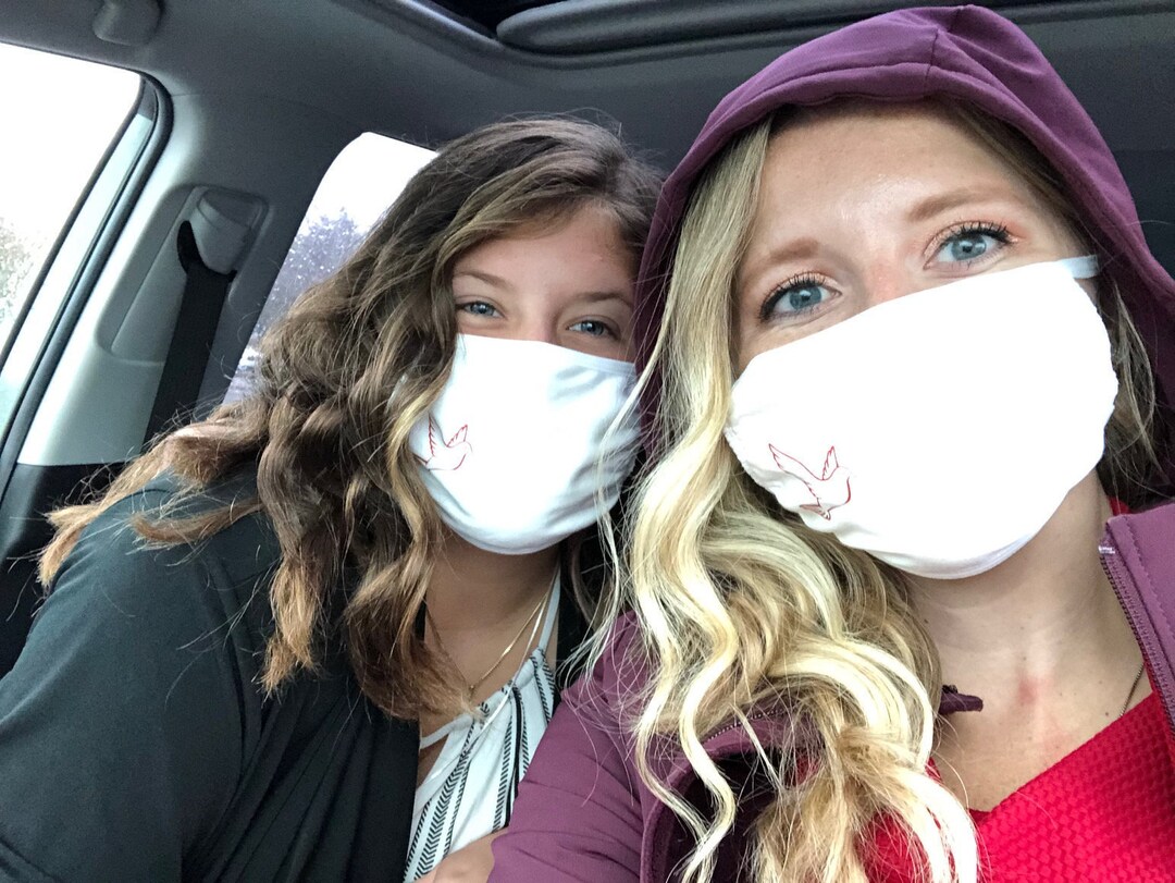 Confirmation Red Dove Cotton Reusable Mask Religious Face Mask ...