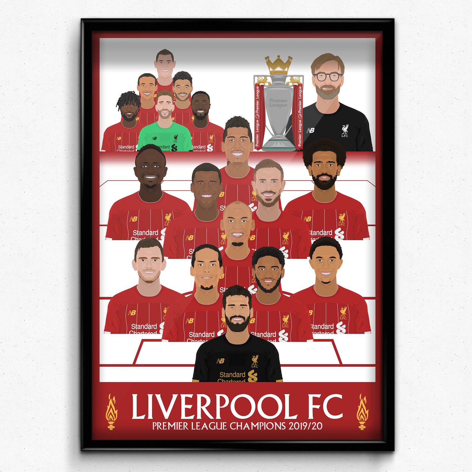 Liverpool FC Line Up Premier League Kit daccueil 2020/21 | Etsy