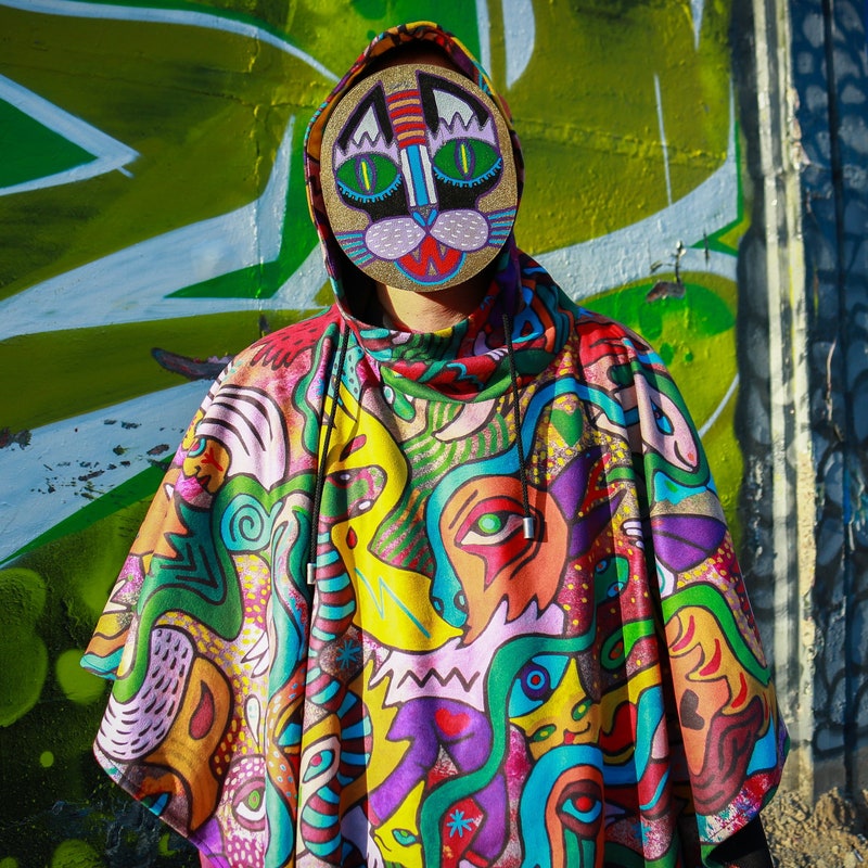 Psychedelic Mask - Etsy