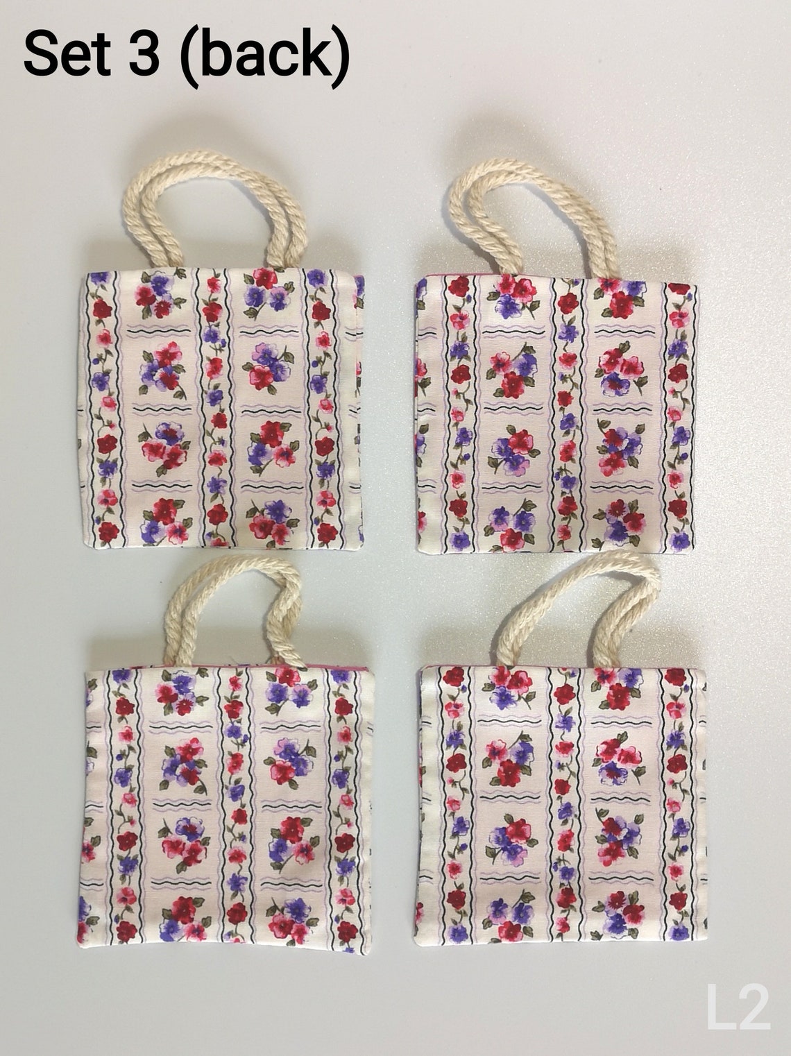 Mini Gift Bags Set of 4 - Etsy UK