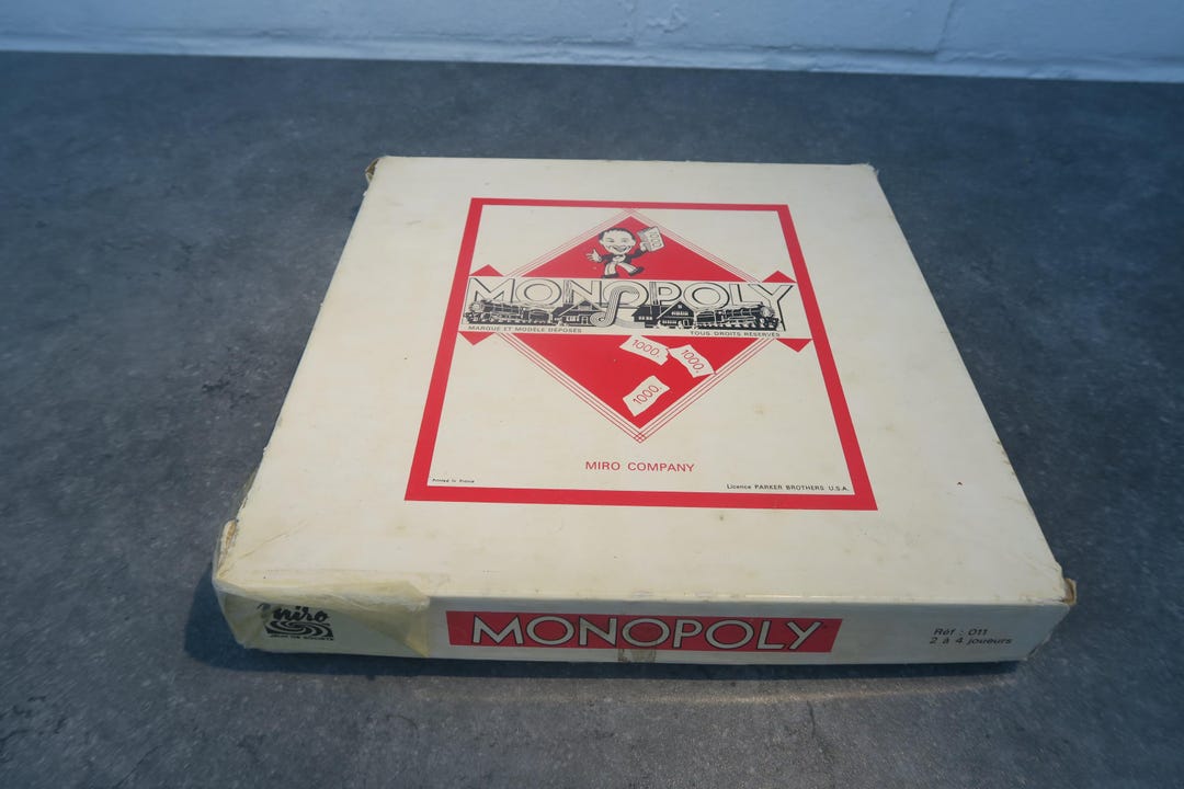 Vintage French Monopoly Board Game 1950s – Miro Edition – Retro ...