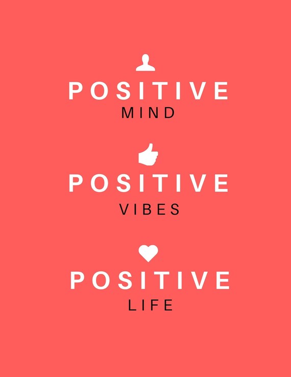 Positive Quote Poster | Etsy