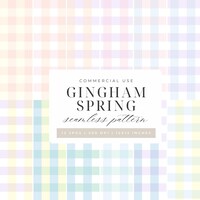 Pastel Gingham Digital Paper Pack - 40 Color Bundle, Printable Gingham ...