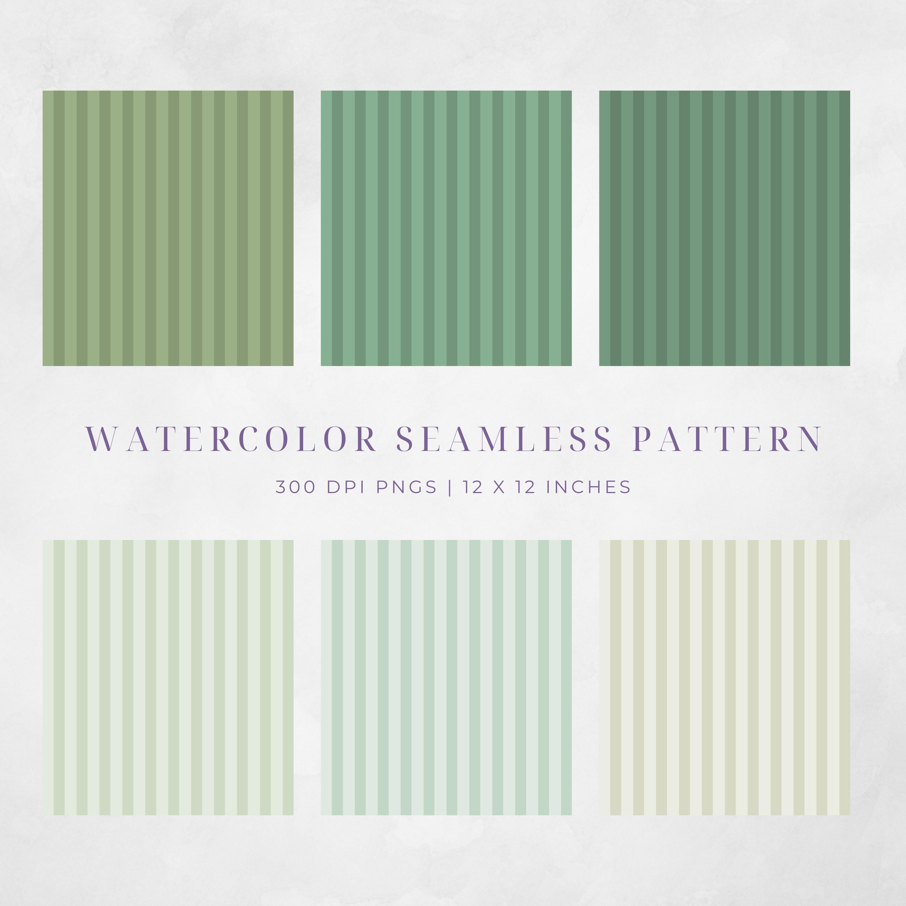 Sage Green Stripes Seamless Pattern | Vertical Stripes Digital Paper ...