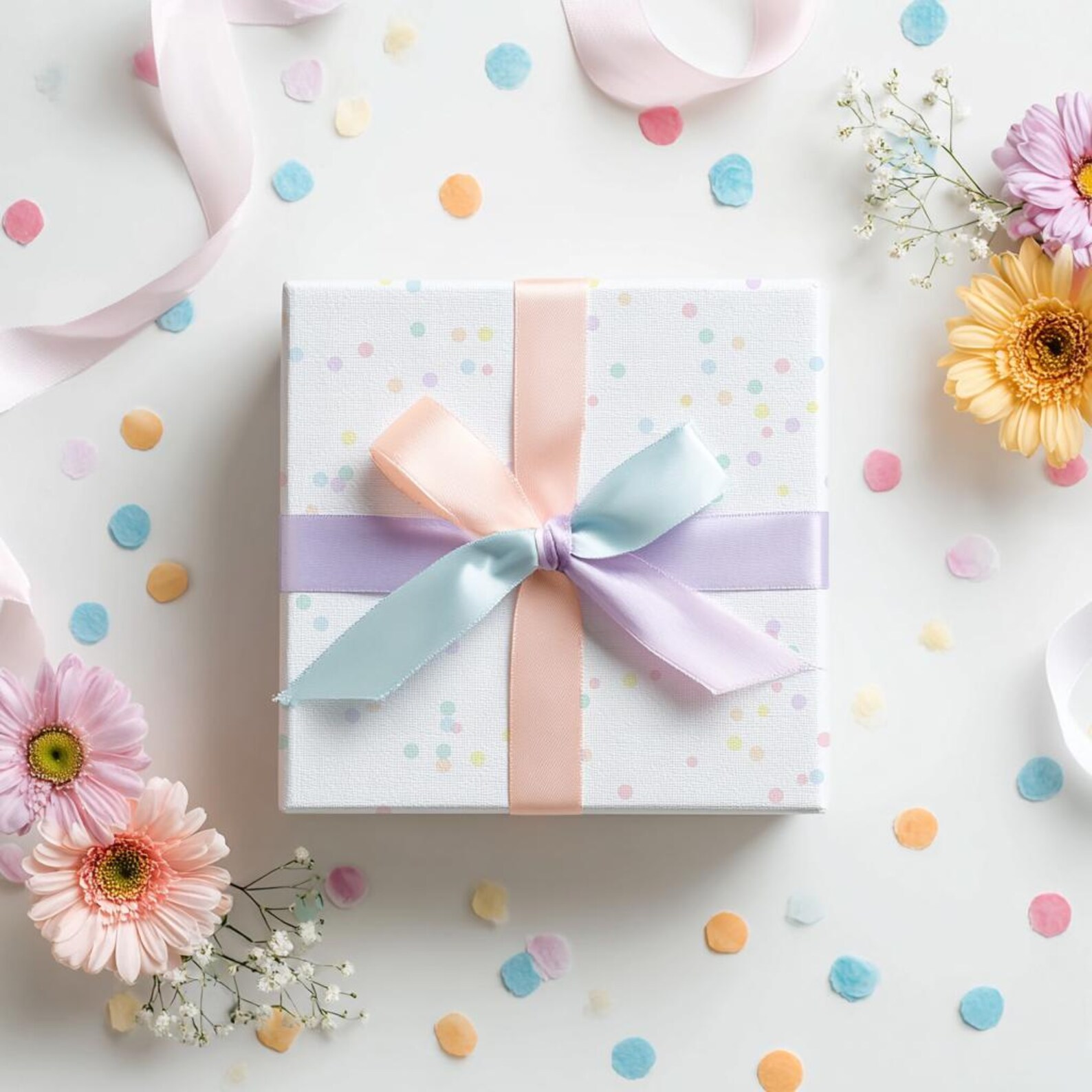 Pastel Confetti Digital Paper | Seamless Vector Pattern | PNG ...