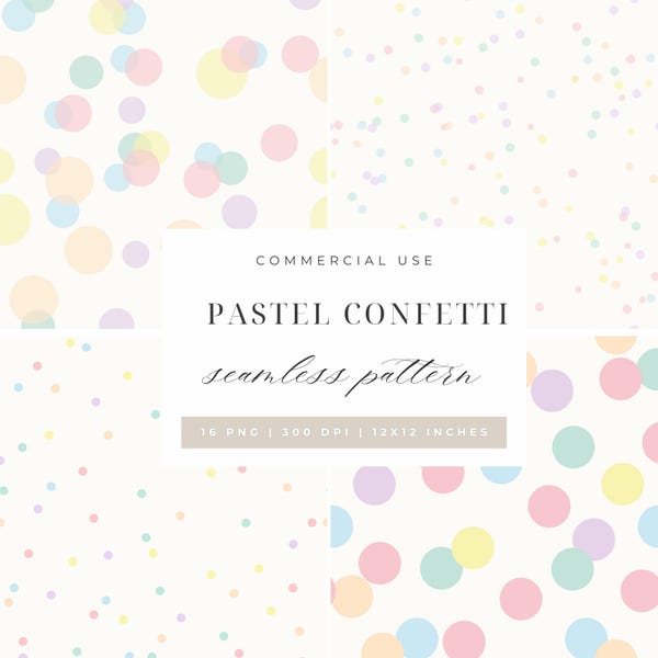 Pastel Confetti - Etsy