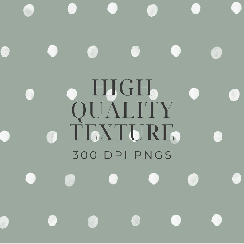 Watercolor Sage Green Polka Dot Digital Paper Pack | Seamless Pattern ...