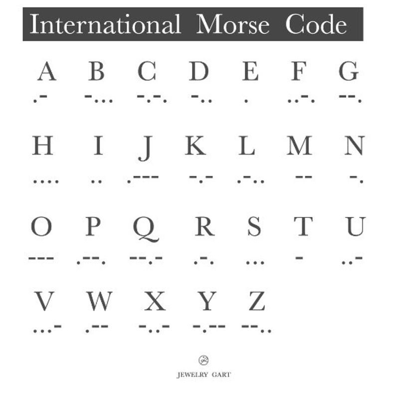 Custom Morse Code Necklace Sterling Silver Name Choker | Etsy