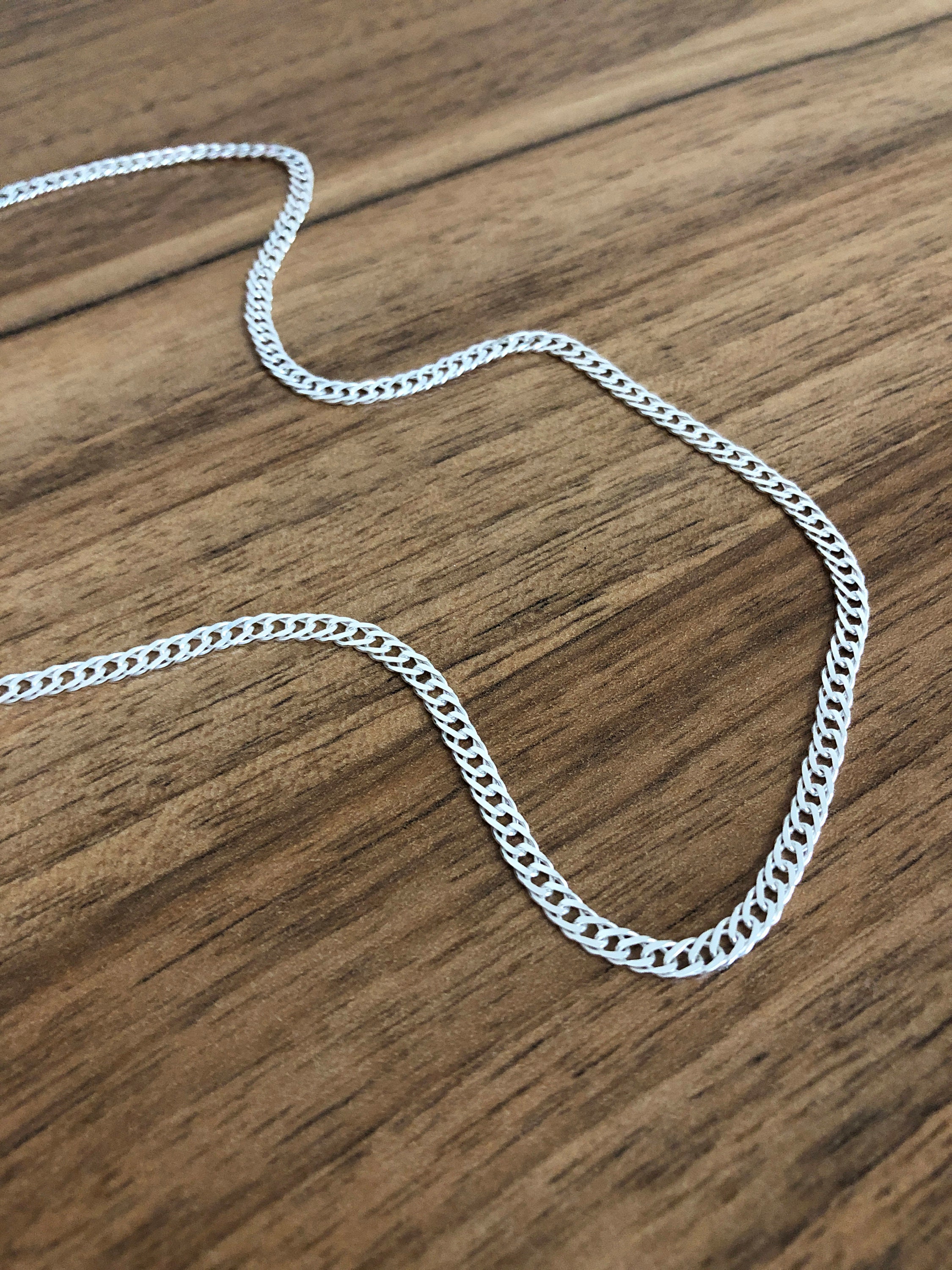 Rombo Link Chain Sterling Silver Necklace or Bracelet Summer - Etsy