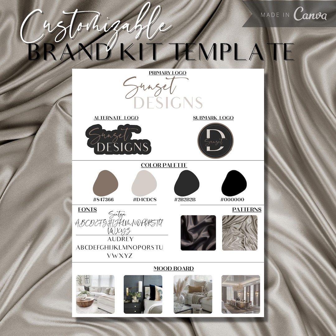 Branding Kit | Canva Branding Kit Template| Brand Kit | Branding Kit ...