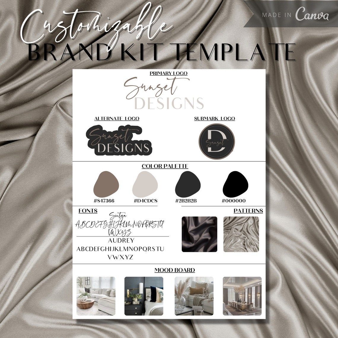 Branding Kit | Canva Branding Kit Template| Brand Kit | Branding Kit ...