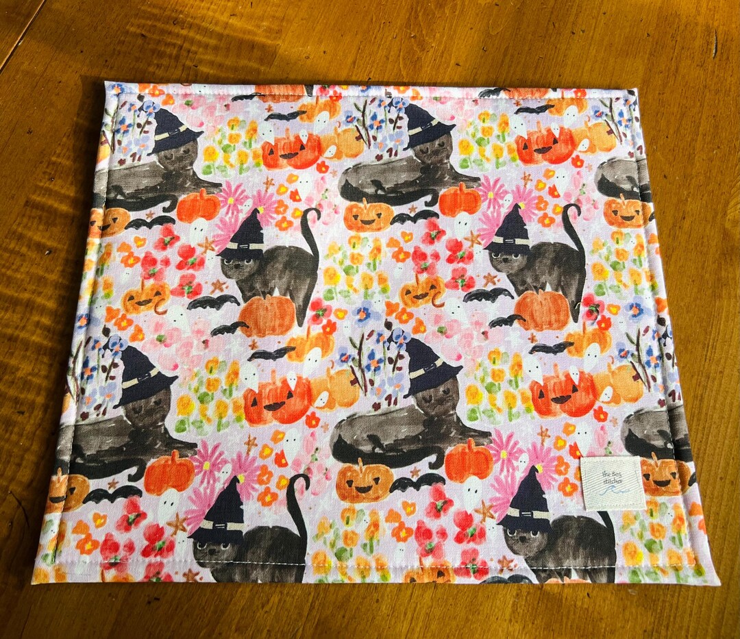 Cottagecore Halloween Vinyl Front Cross Stitch Project Bag - Etsy