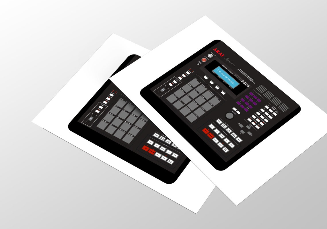 MPC 3000 Black Edition J Dilla Wall Art Costumisable Poster - Etsy