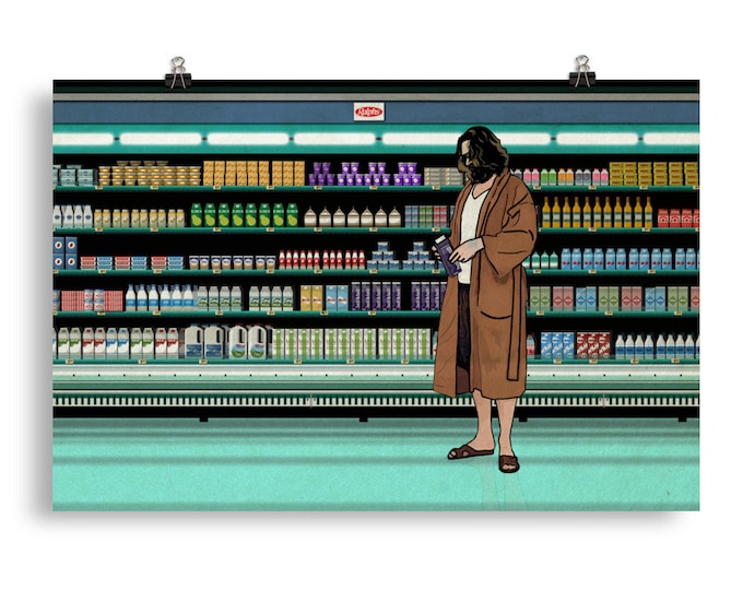 THE BIG LEBOWSKI Coen Brothers Inspired Poster, Art Print Abstract ...