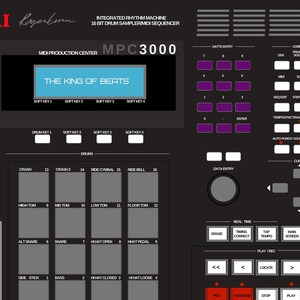 MPC 3000 Black Edition J Dilla Wall Art Costumisable Poster - Etsy
