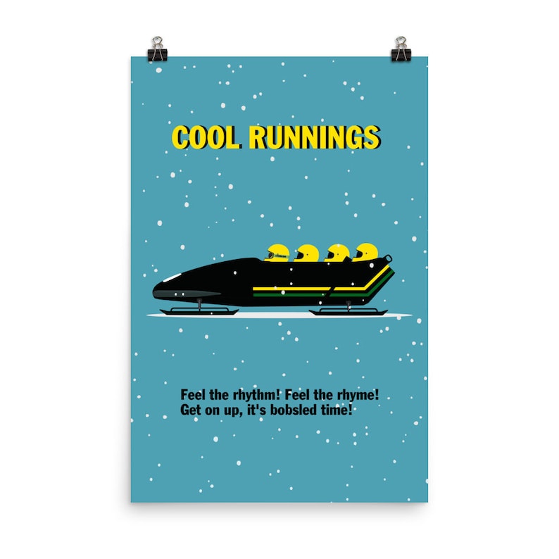 Cool Runnings Movie Inspired Minimal Wall Art Print Poster - Etsy