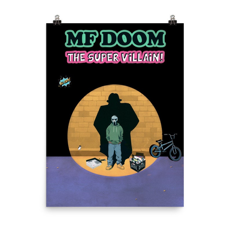MF DOOM Inspired Hip Hop Comic Poster - Etsy