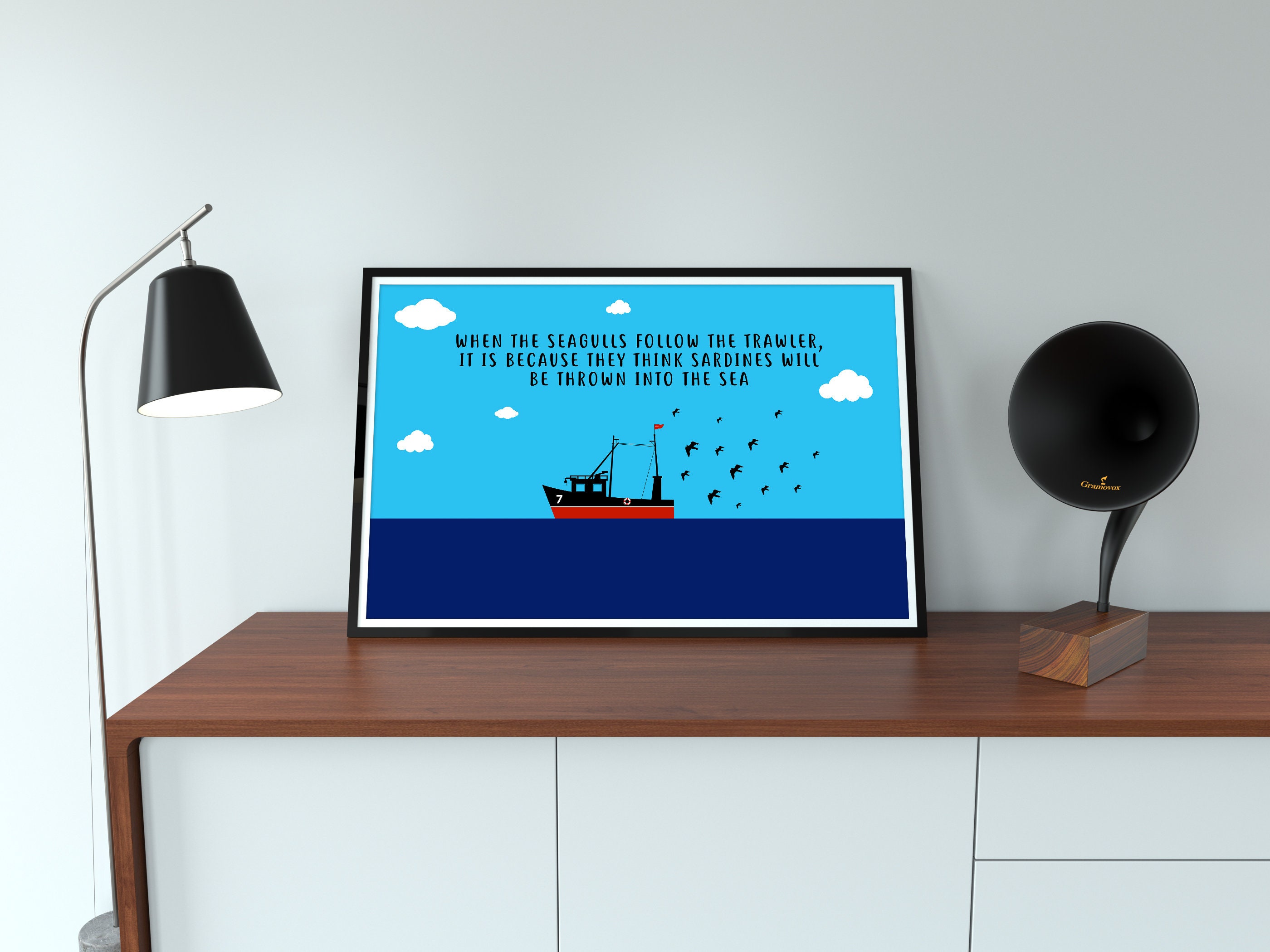 Eric Cantona Seagulls and Sardines Quote High Quality Poster - Etsy