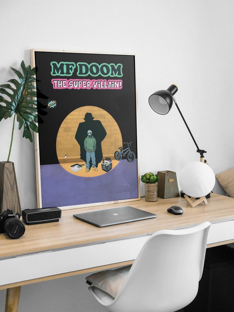 MF DOOM Inspired Hip Hop Comic Poster - Etsy