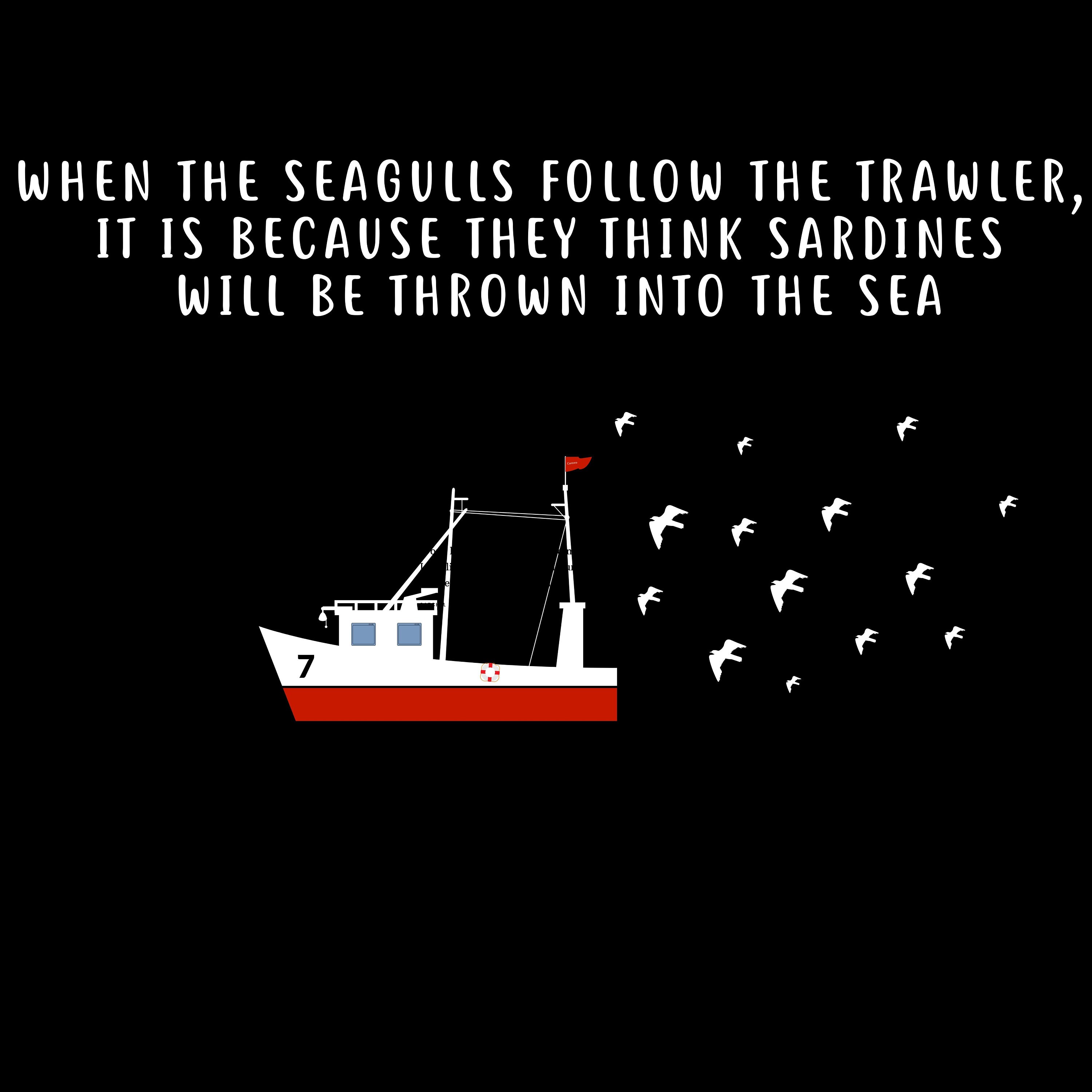 Eric Cantona Seagulls and Sardines Quote Inspired Design T Shirt - Etsy