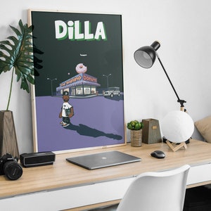 J Dilla Homage Hip Hop Poster Museum-quality Posters - Etsy
