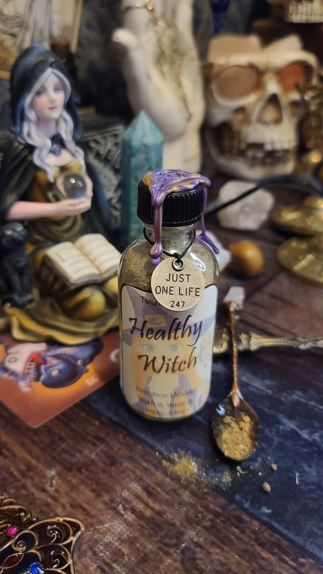 Healthy Witch Intention Powder for Witchcraft, Spellwork Supplies, - Etsy