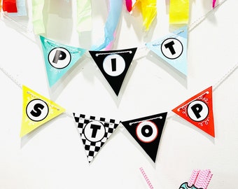 Pit Stop Banner - Etsy