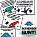 Dinosaur Themed Scavenger Hunt Digital Download Print at Home Dinosaur ...