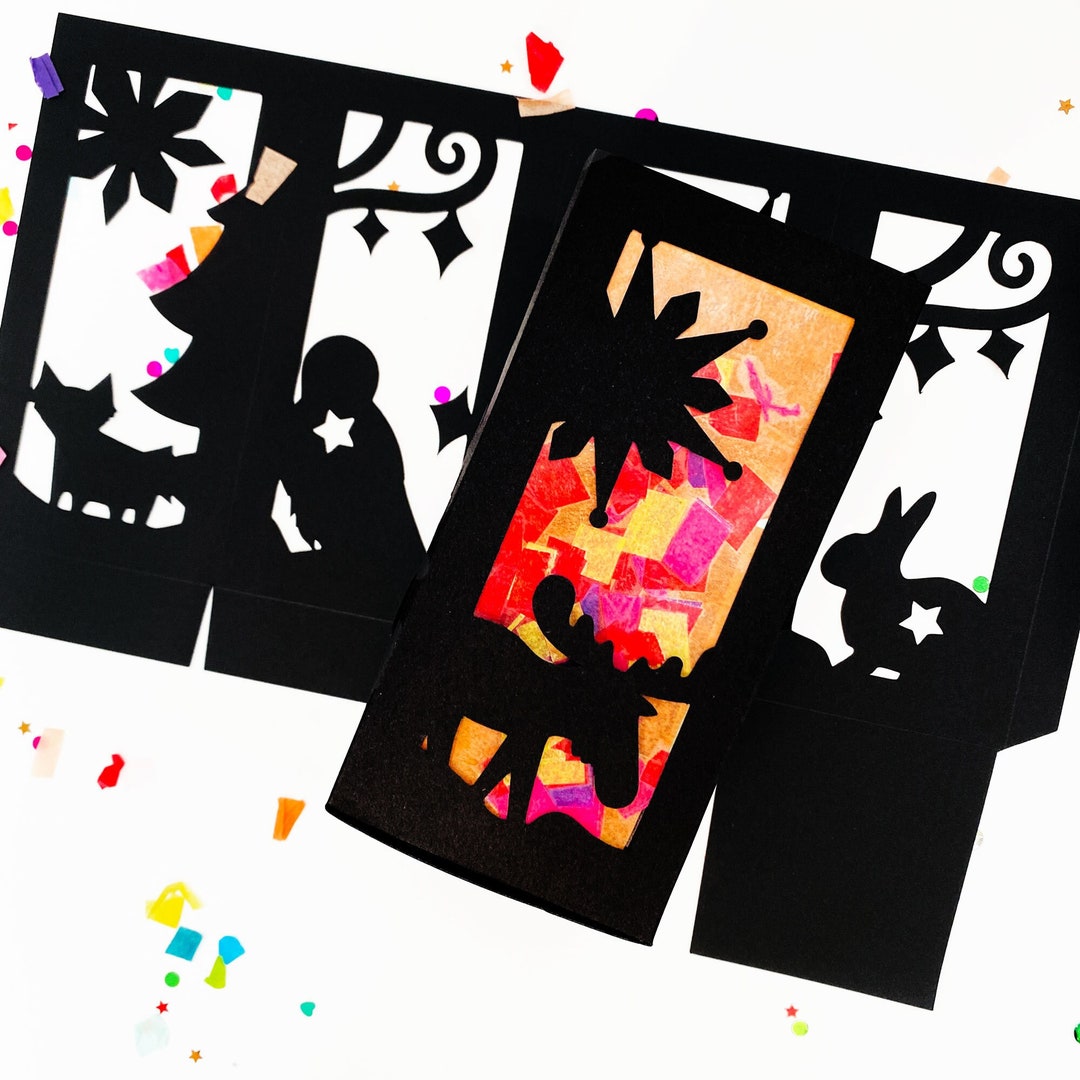 Winter Animals Lantern DIY Craft Kit for Kids, Easy Tissue Paper Snowy ...