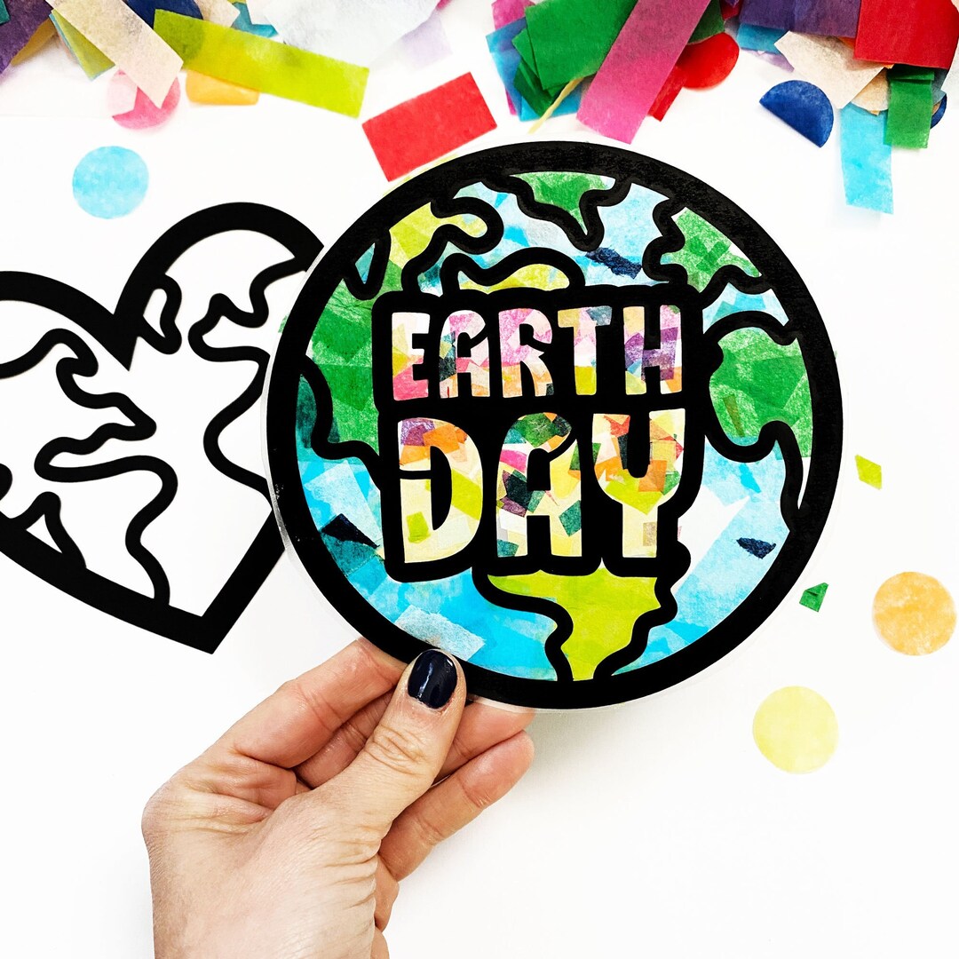 Bulk Earth Day World Arts and Crafts for Kids, Heart Earth Activity for ...