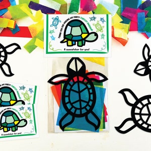 16 Bulk Turtle Suncatcher Kit Under the Sea Birthday Party - Etsy