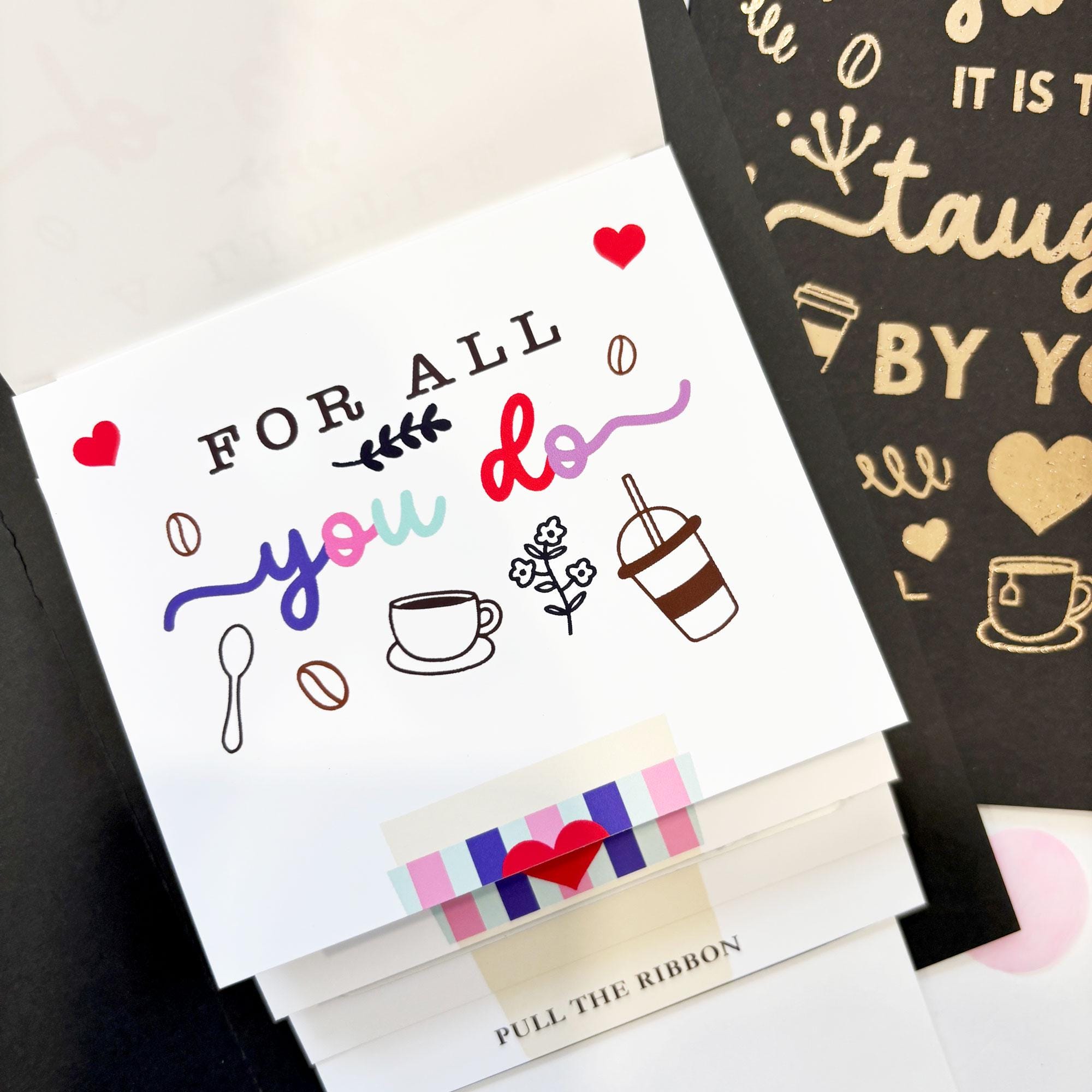 Teacher Valentine's Day Coffee Gift Card Holder Book, How Sweet It is ...