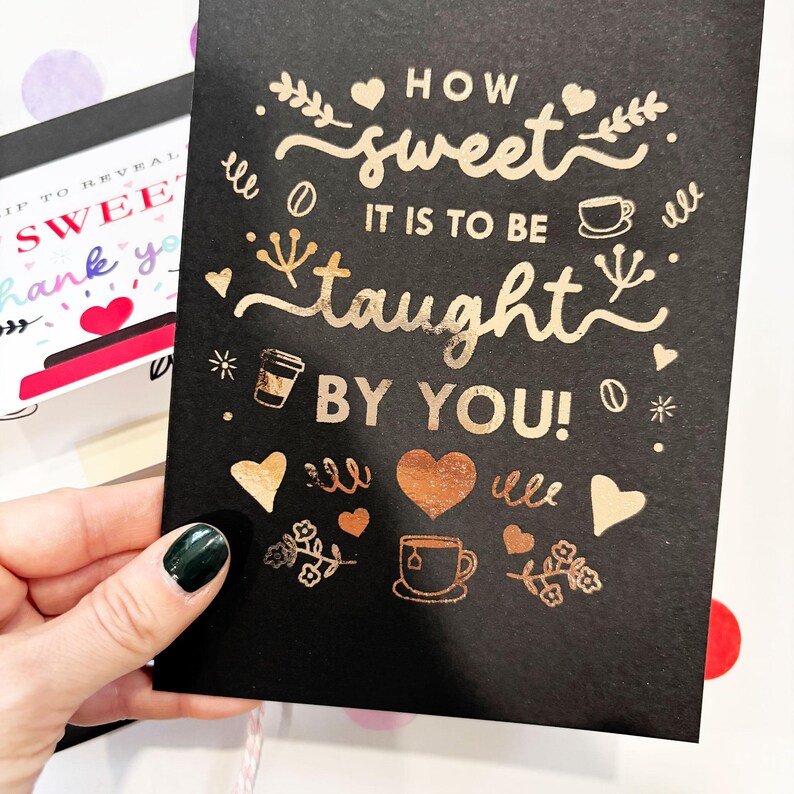 Teacher Valentine's Day Coffee Gift Card Holder Book, How Sweet It is ...