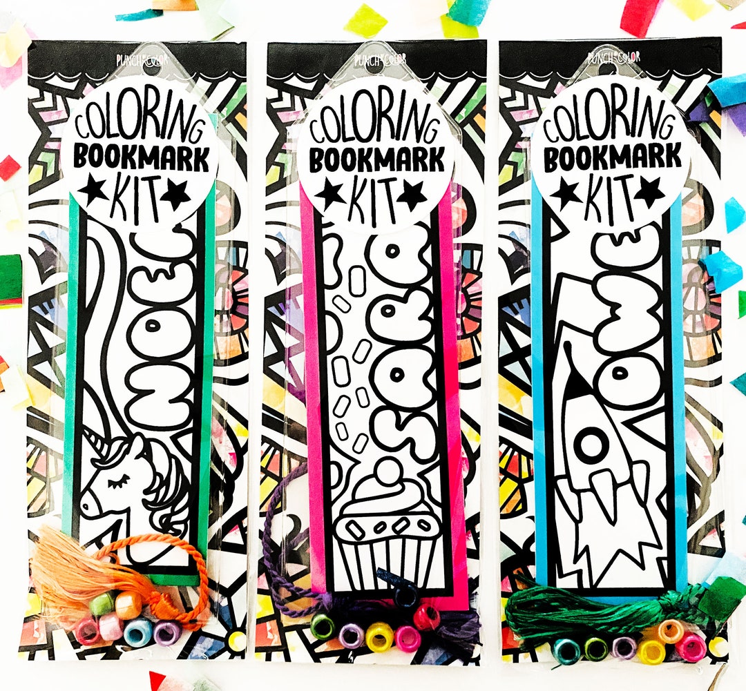 Personalized Bookmarks for Kids Birthday Gift, Arts and Crafts Kit for ...